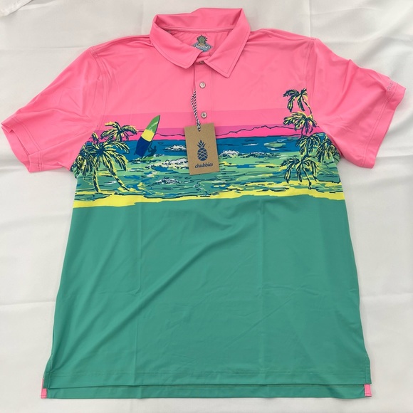 chubbies | Shirts | Chubbies The Vacation Day Mens Performance Polo ...